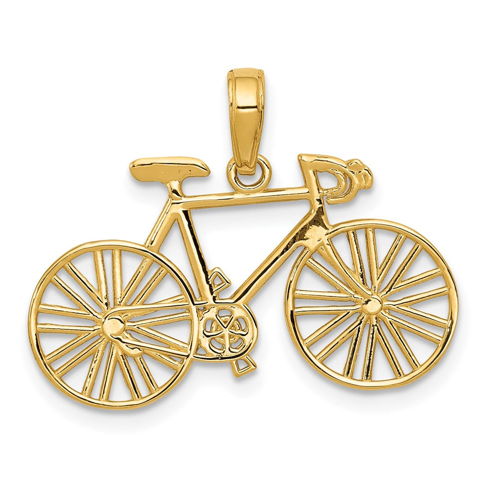 Dije de Bicicleta Pulido en Oro Amarillo de 14K – Amore Mio!